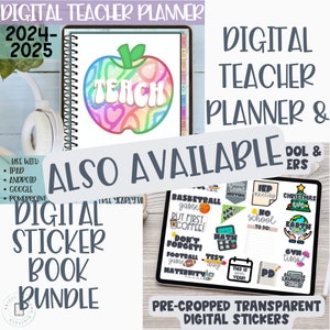 Digital Teacher Planner Digital Teacher Planner for Goodnotes 2024-2025 ...