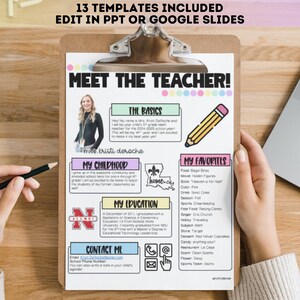 Meet the Teacher Newsletter Template, EDITABLE Newsletter Template ...