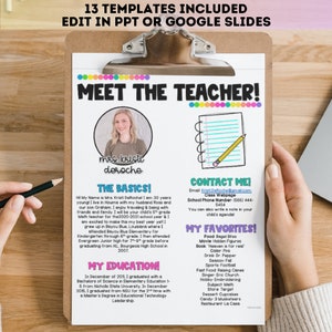 Meet the Teacher Newsletter Template, EDITABLE Newsletter Template ...