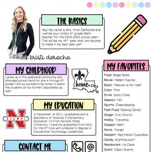 Meet the Teacher Newsletter Template, EDITABLE Newsletter Template ...