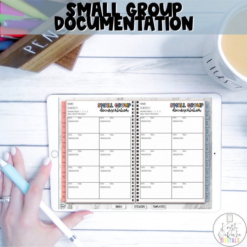 Teacher Landscape Digital Planner Un Dated Teacher Digital - Etsy