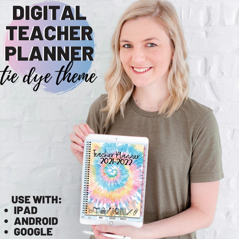 Digital Teacher Planner Editable Ipad Tablet Google | Etsy
