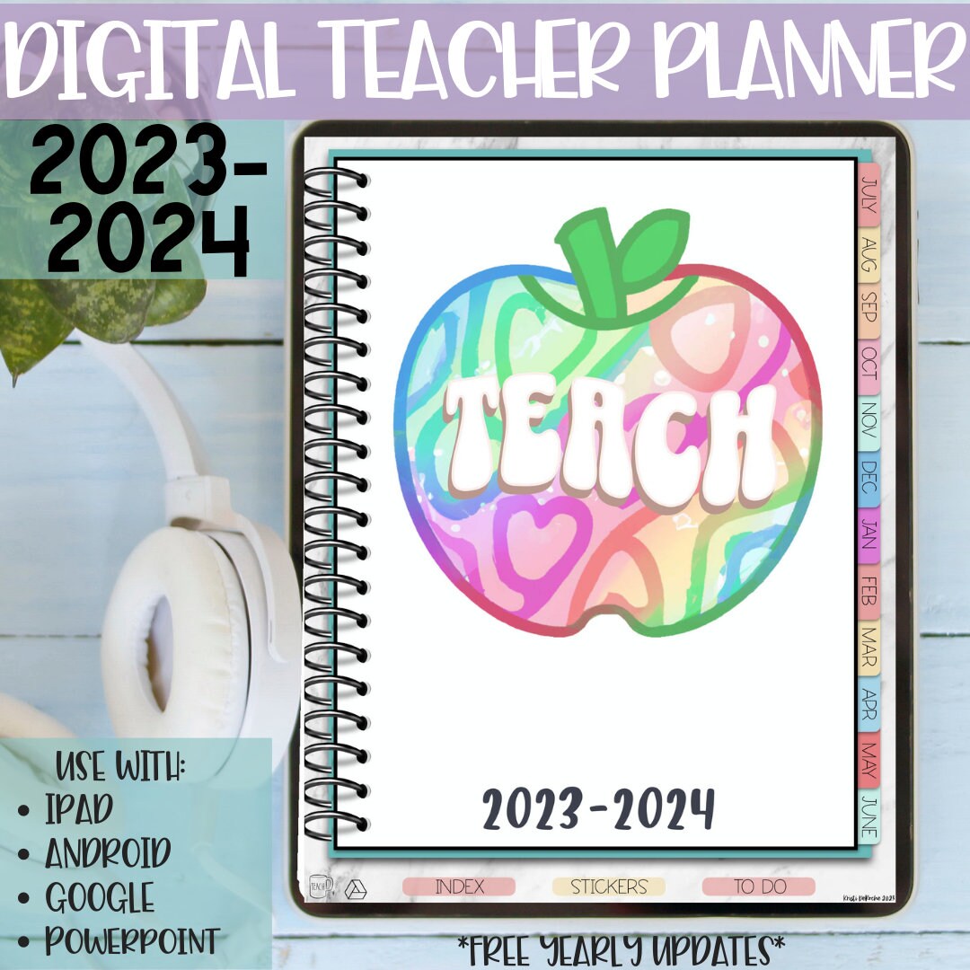 Digital Teacher Planner Digital Teacher Planner for Goodnotes 2023-2024 ...