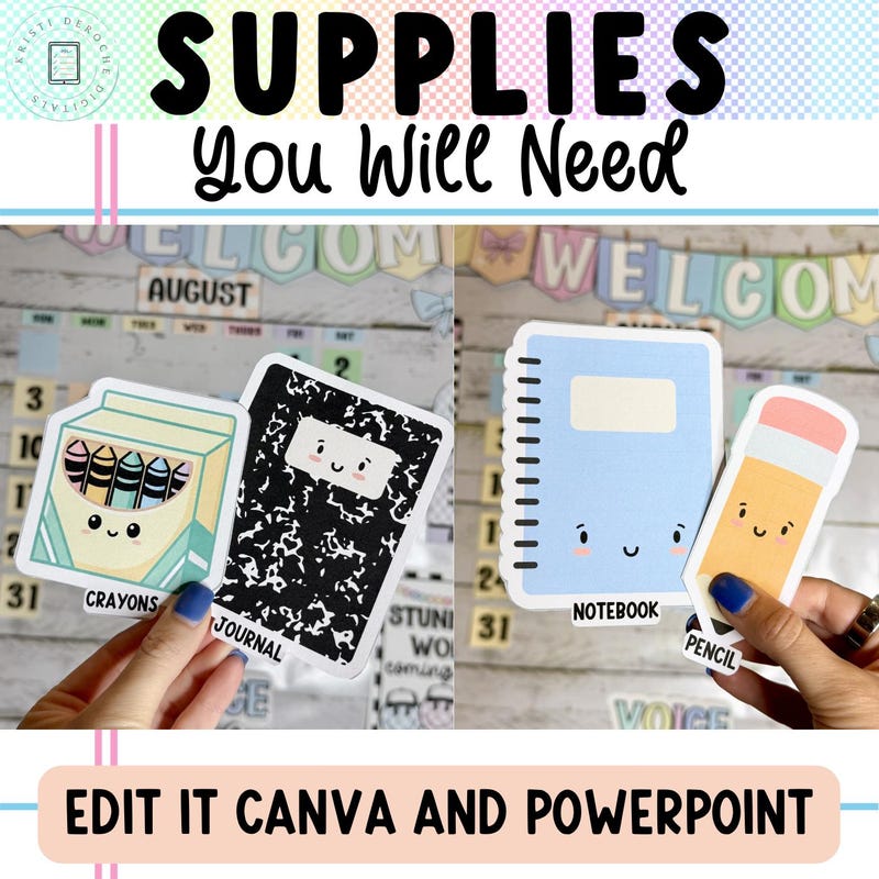 Classroom Clipart Pastel - Etsy