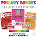 Classroom ELA Alphabet, Primary Brights Colors Classroom Decor, Back to ...