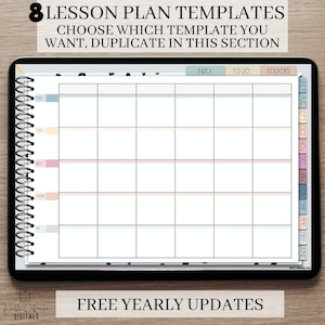Digital Teacher Planner, iPad Planner, Digital Lesson Planner ...
