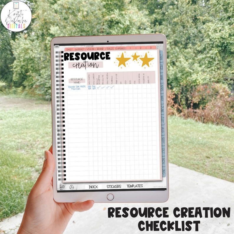 Teacher Business Planner Digital Planner Teacher Seller | Etsy