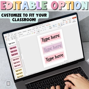 Word Wall Editable Retro Pastel Classroom Decor, Classroom Printables ...