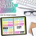 Digital Planner Stickers | Lifestyle & Academic | Digital Planning - Etsy