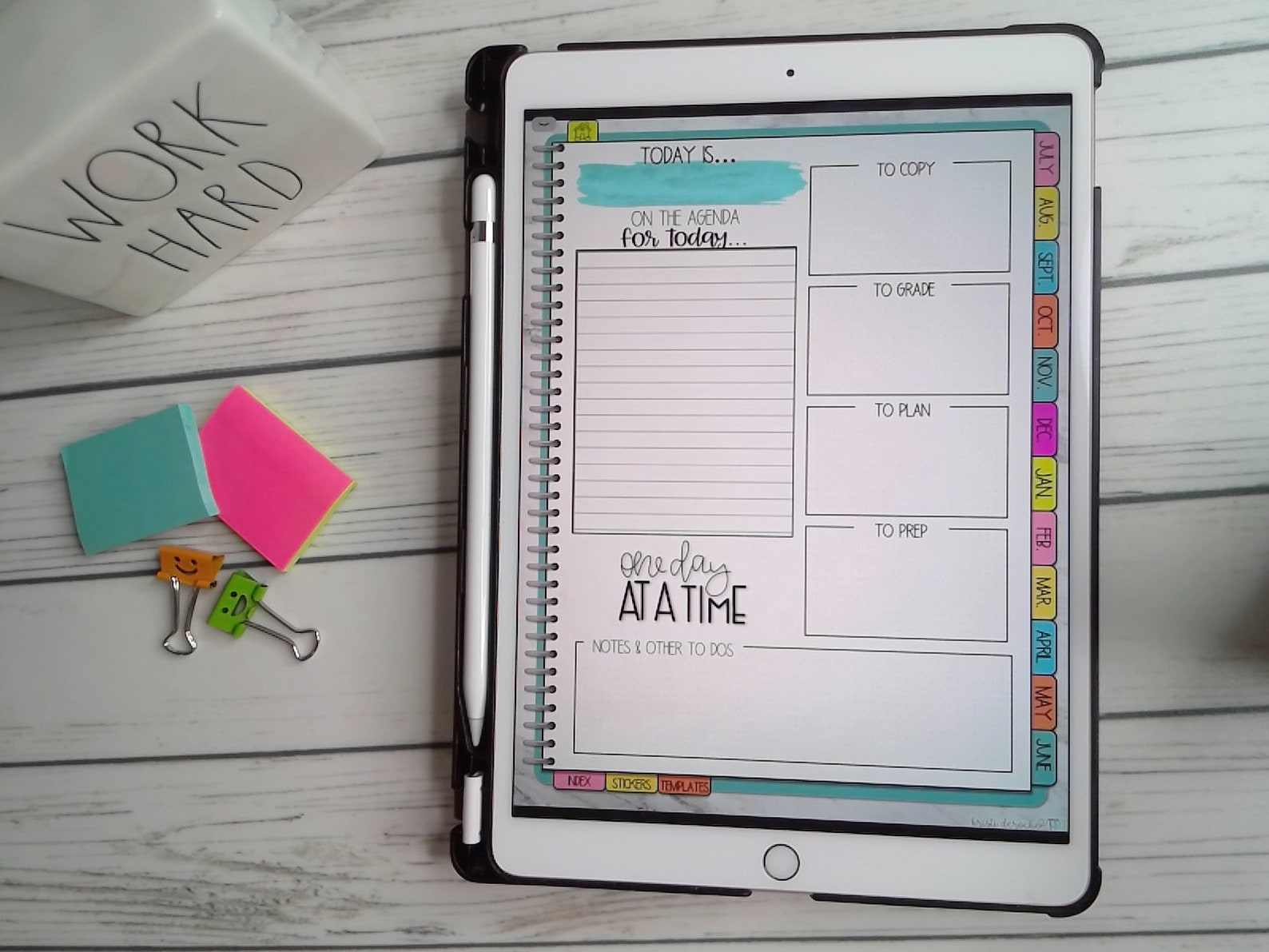 Digital Teacher Planner Digital Teacher Planner for | Etsy