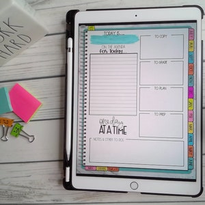 Digital Teacher Planner Editable Ipad Tablet Google - Etsy