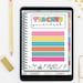 Digital Teacher Planner Editable iPad Tablet Google - Etsy