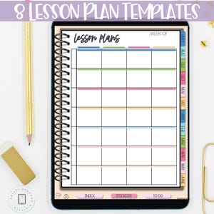 Digital Teacher Planner | Editable | Ipad, Tablet, Google | UNDATED ...