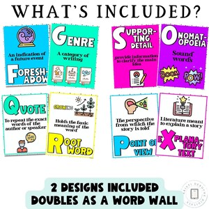 Classroom ELA Alphabet, Bright Colors Classroom Decor, Classroom ...