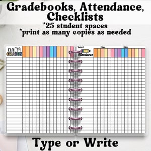 Retro Teacher Lesson Planner | EDITABLE | 2025-2026 | Teacher Binder ...