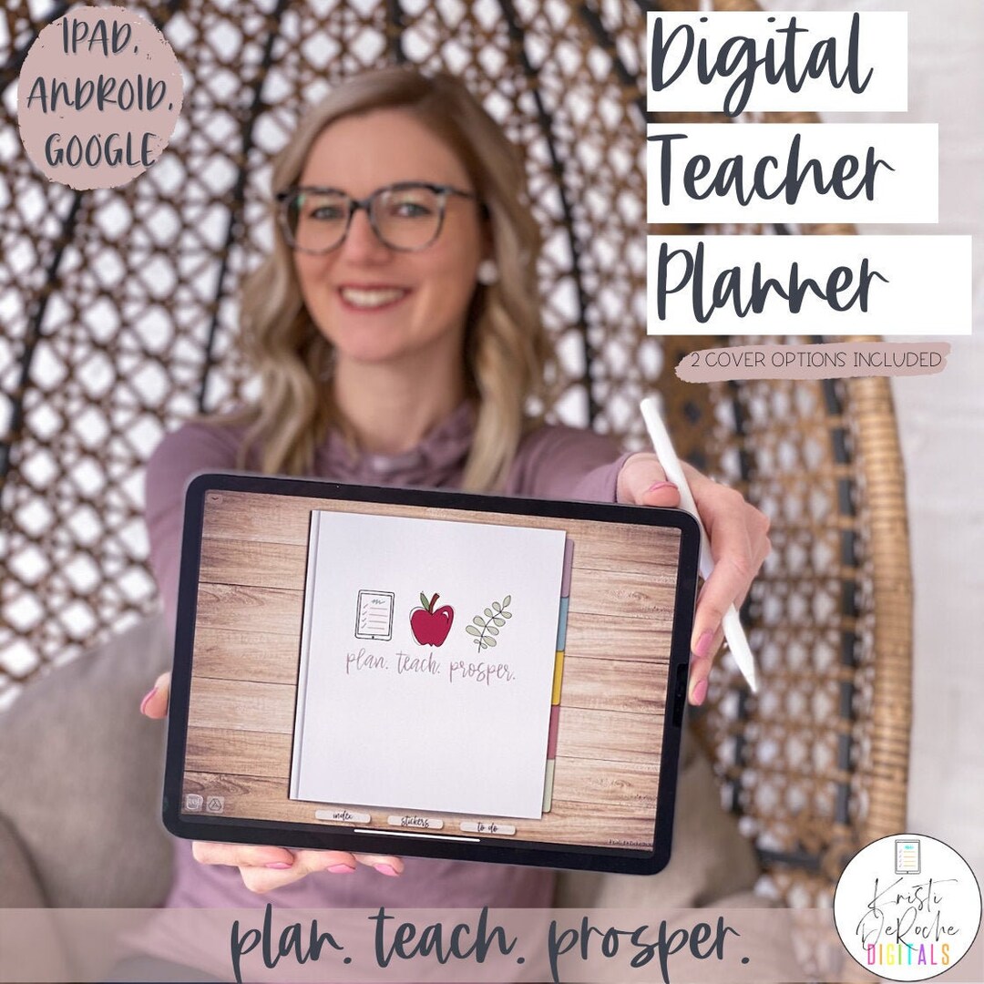 Digital Teacher Planner | UNDATED Digital Planner | Landscape Digital ...