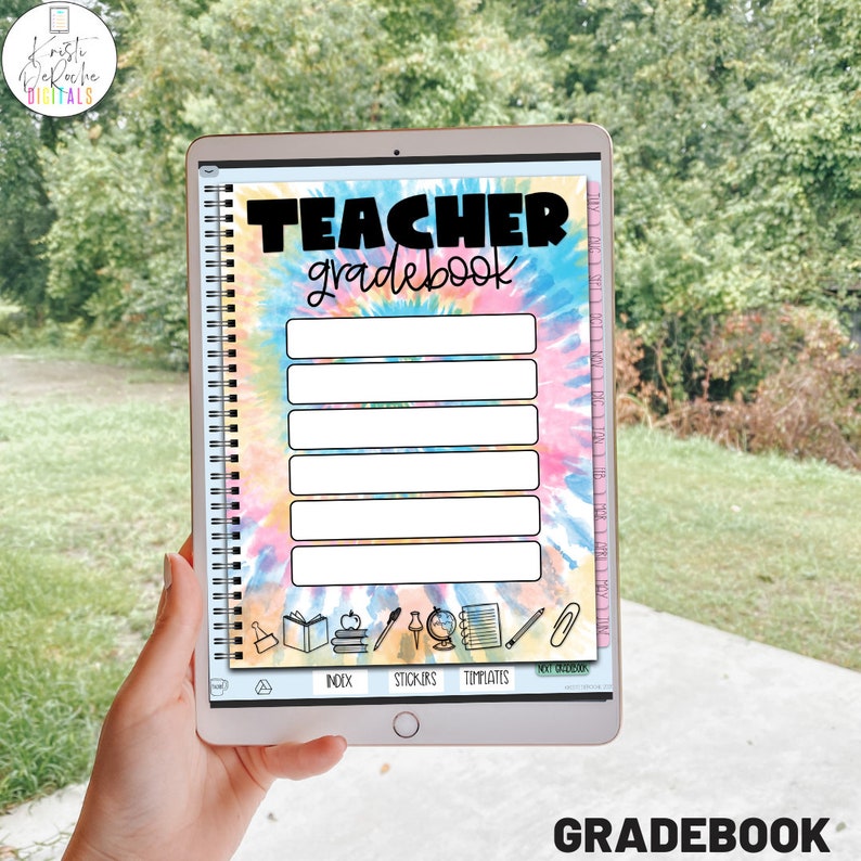 Digital Teacher Life Planner Bundle Tie Dye Ipad Tablet - Etsy