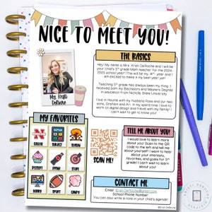 Newsletter for Meet the Teacher Night, Back to School Night ...