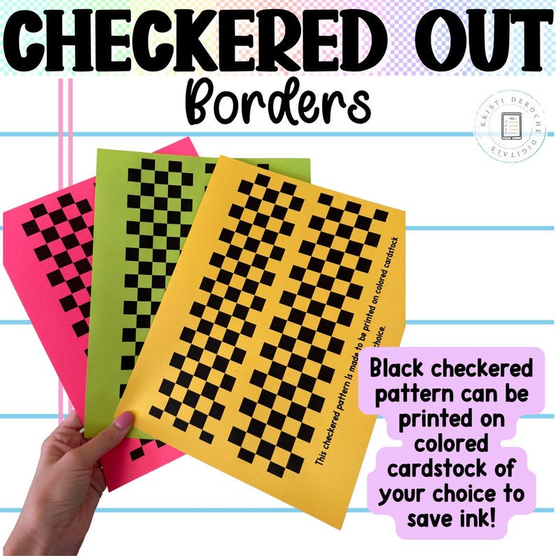 Bulletin Board Borders, Checkered Out Classroom Decor, Classroom Theme ...
