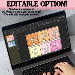 Classroom Number Line Display With Negative Numbers, Retro Groovy ...