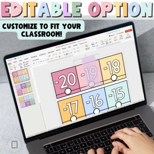 Classroom Number Line Display With Negative, Retro Pastel Classroom ...