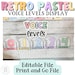 Voice Level Posters for Calm Retro Pastel Classroom Decor Pastel ...