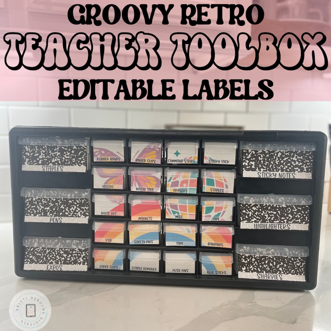 Teacher Toolbox Retro Groovy Classroom Decor, Classroom Printables ...