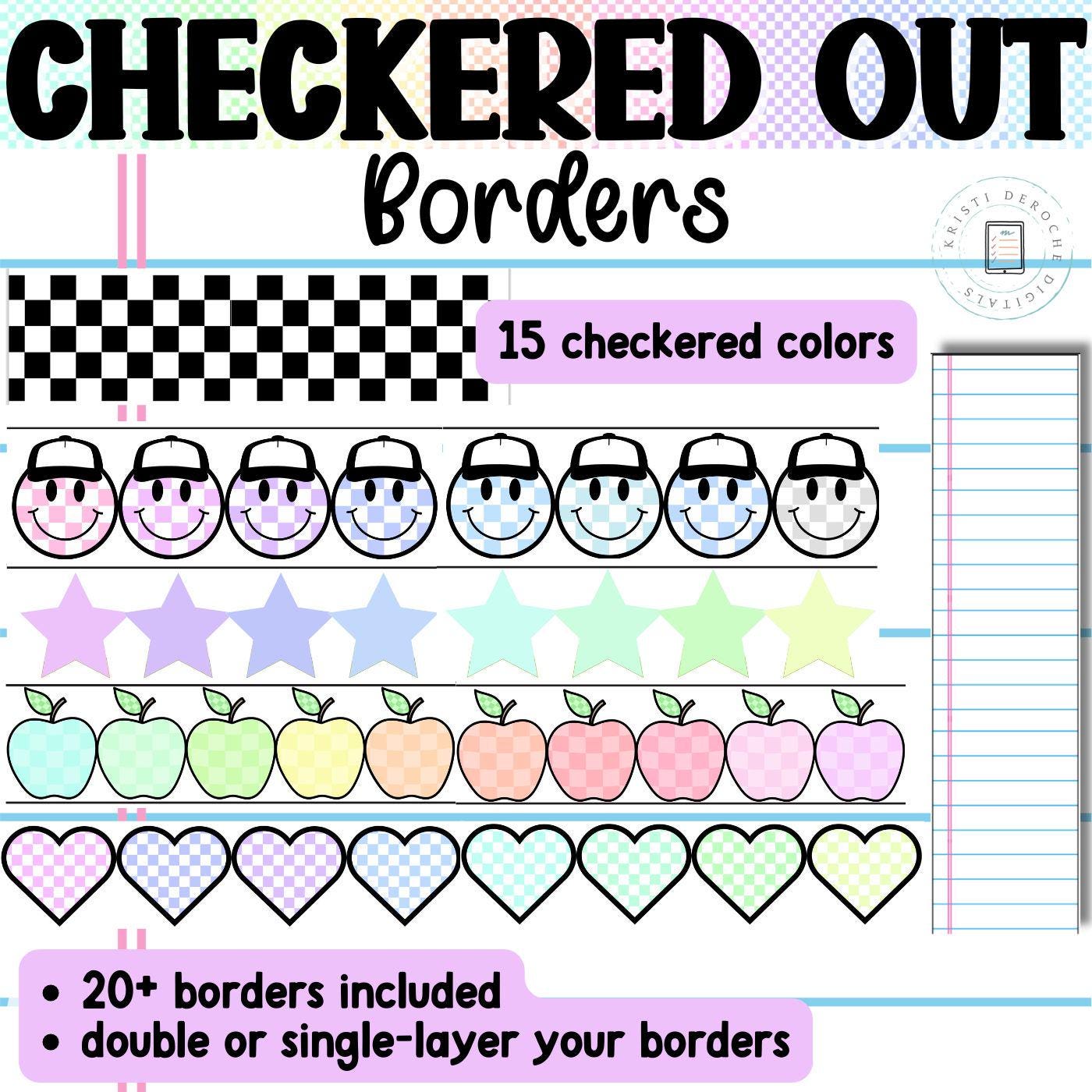 Bulletin Board Borders, Checkered Out Classroom Decor, Classroom Theme ...