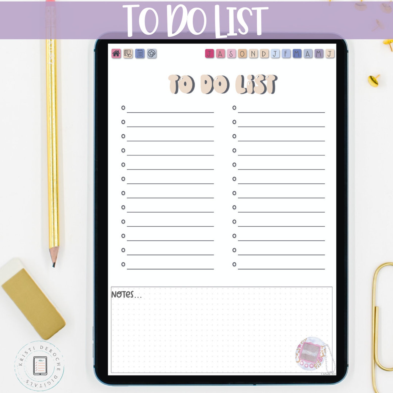Digital Teacher Planner, iPad Planner, Goodnotes Planner, Retro Theme ...