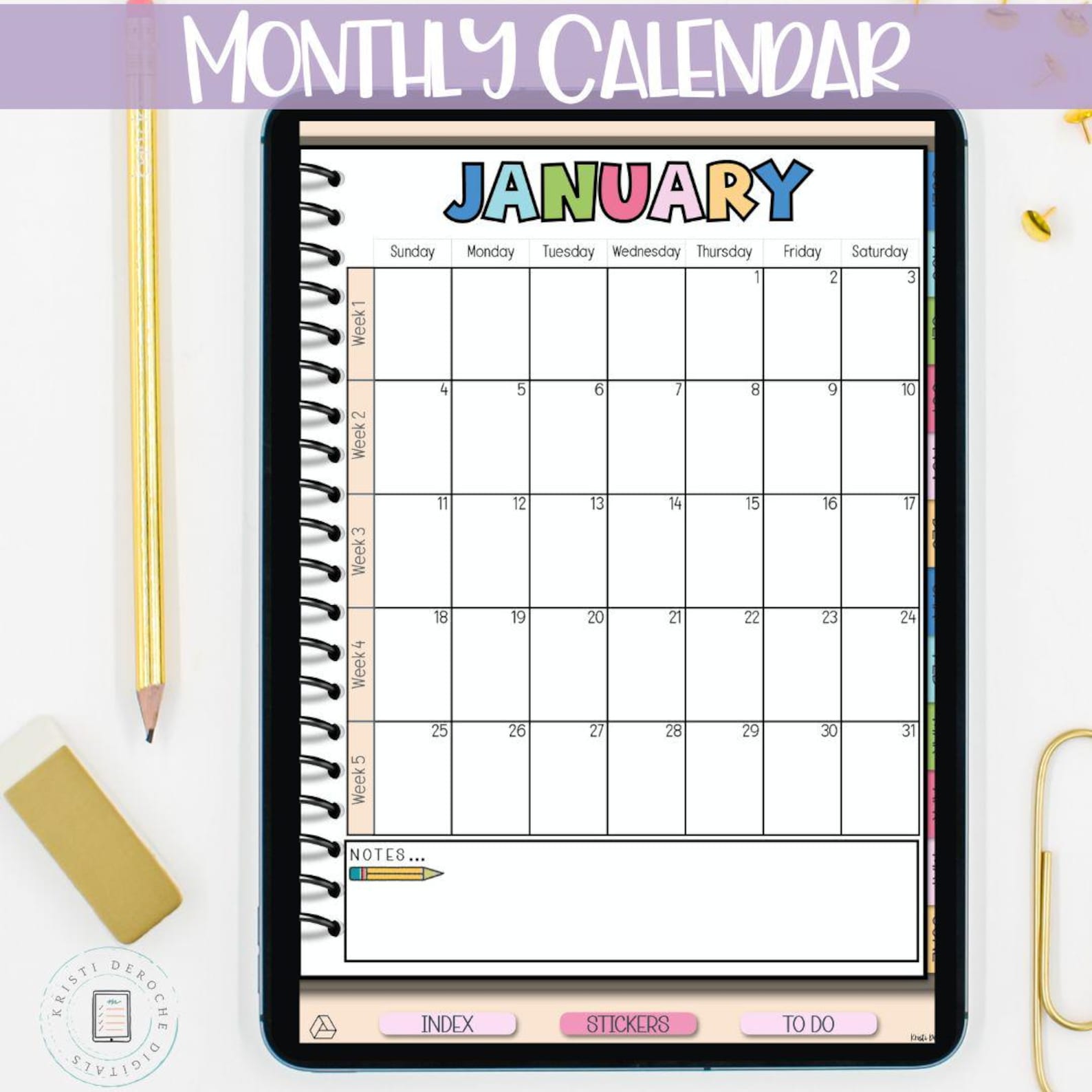 Digital Teacher Planner | Digital Teacher Planner for Goodnotes| 2025 ...