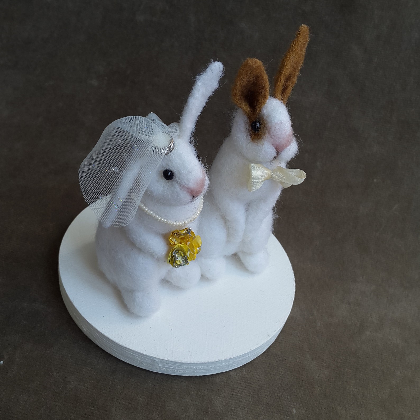 Wedding Cake Topper Love Bunnies Animal Cake Topper Rustic | Etsy