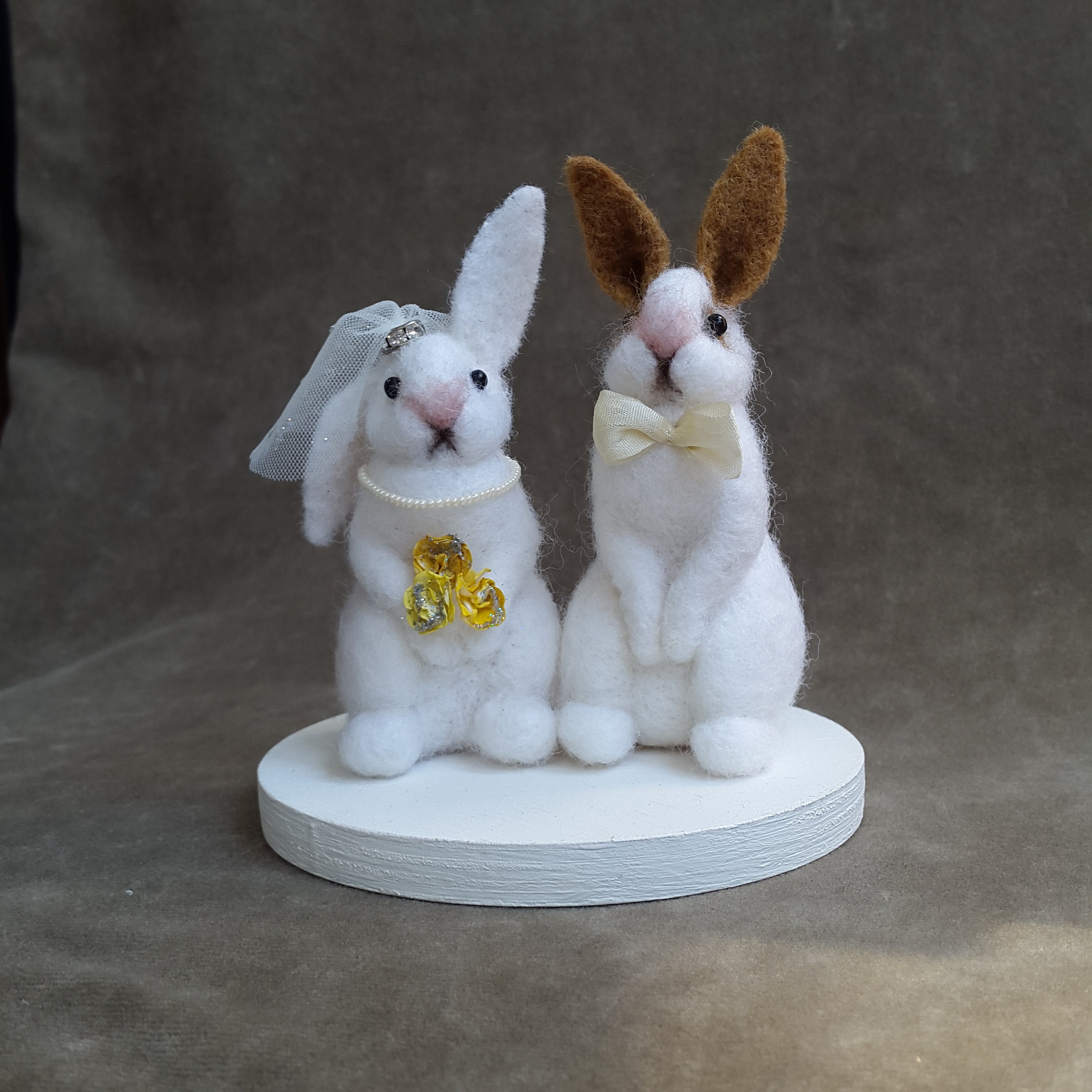Wedding Cake Topper Love Bunnies Animal Cake Topper Rustic Wedding ...