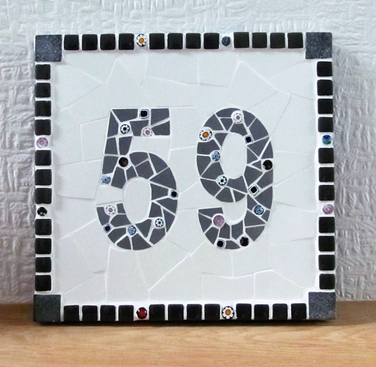 Mosaic House Number classic Style Different Sizes and | Etsy