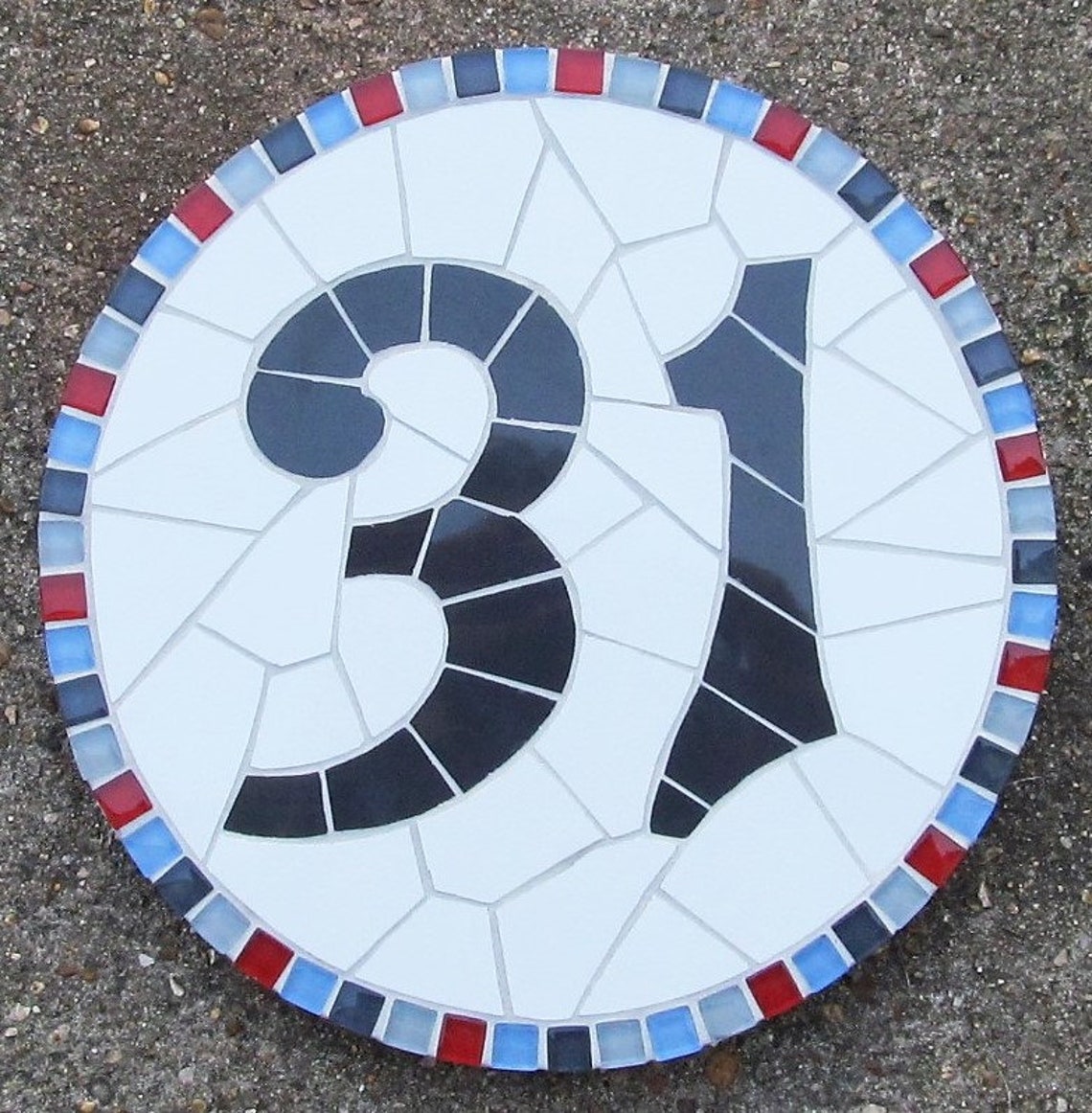 Mosaic House Number classic Style Different Sizes and | Etsy