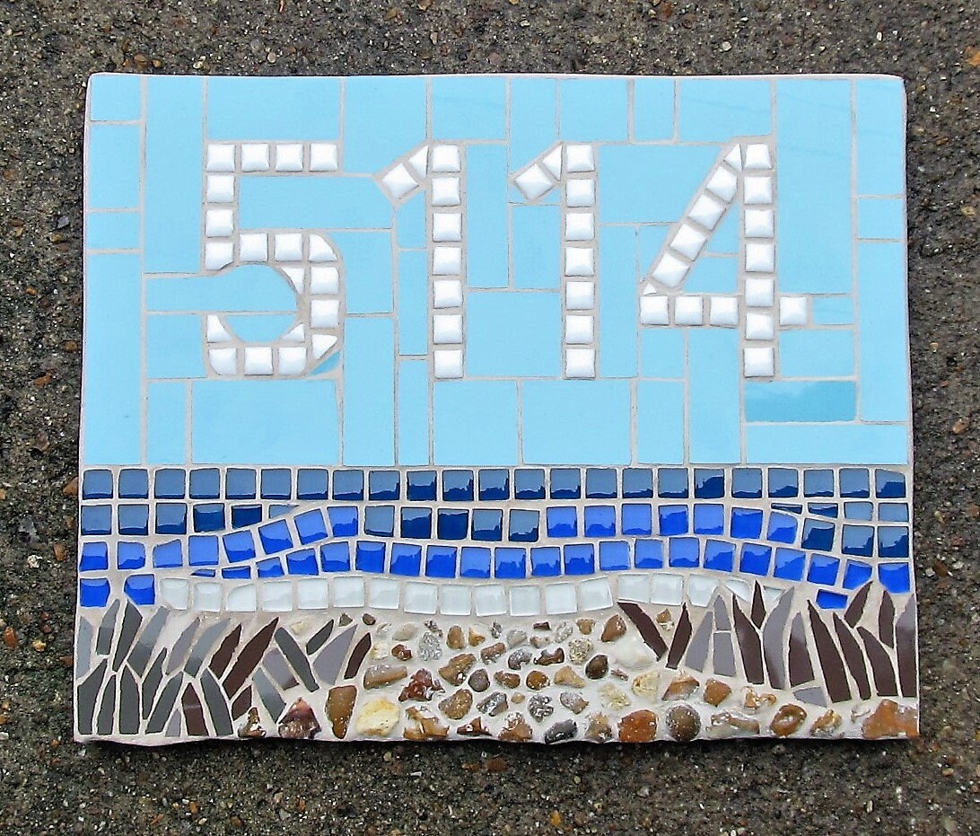 Mosaic House Number Made to Order With Variety of Sizes | Etsy