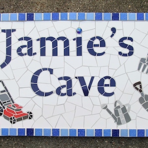 Mosaic House Sign, Name Plaque; Different Sizes and Designs Available ...