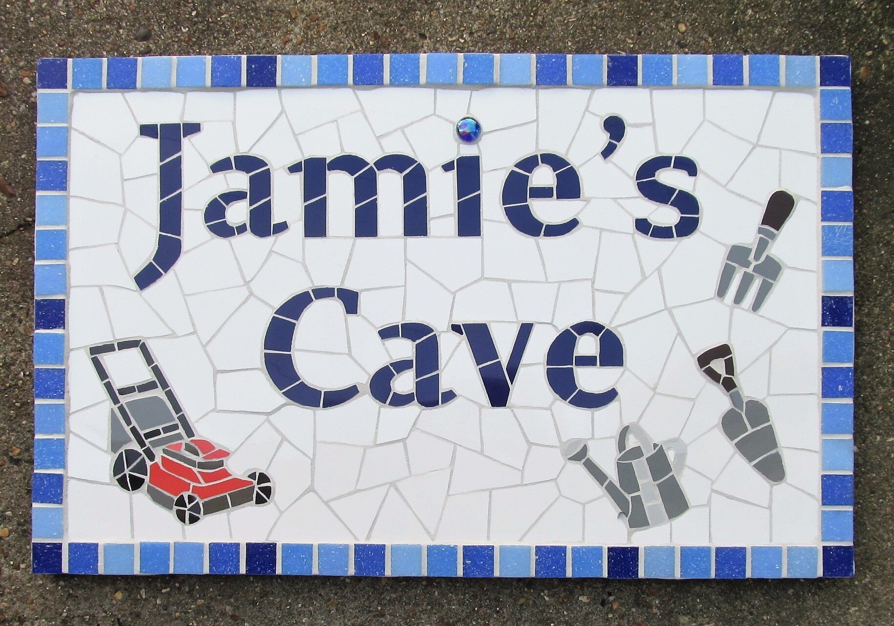 Mosaic House Sign, Name Plaque; Different Sizes and Designs Available ...