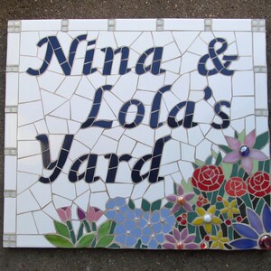 Mosaic Name Plaque; Memorial Plaque; Different Sizes and Designs ...