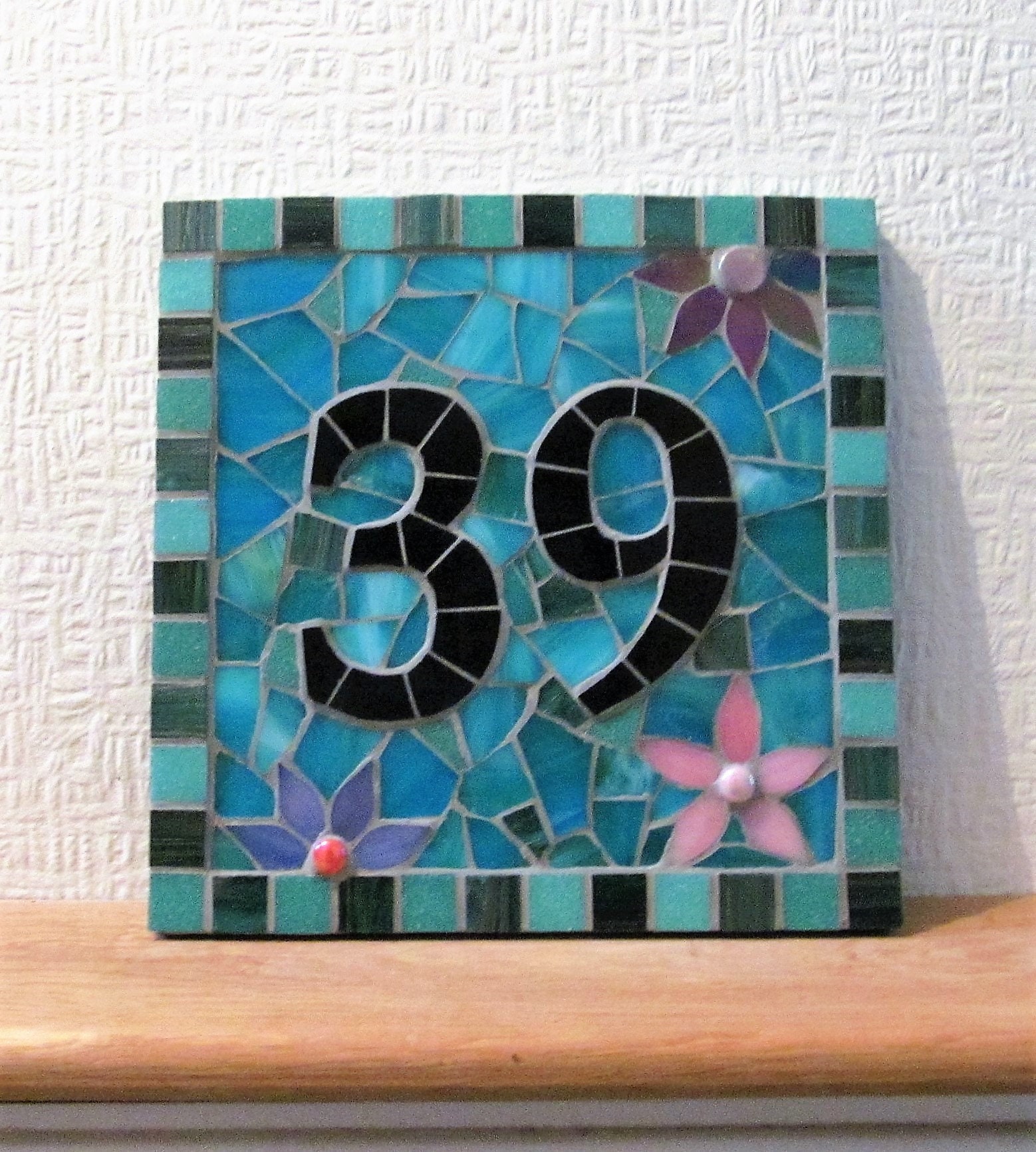 Decorative House Number Mosaic Made to Order - Etsy UK