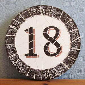 Mosaic House Number, Made to Order, Vintage Crockery - Etsy