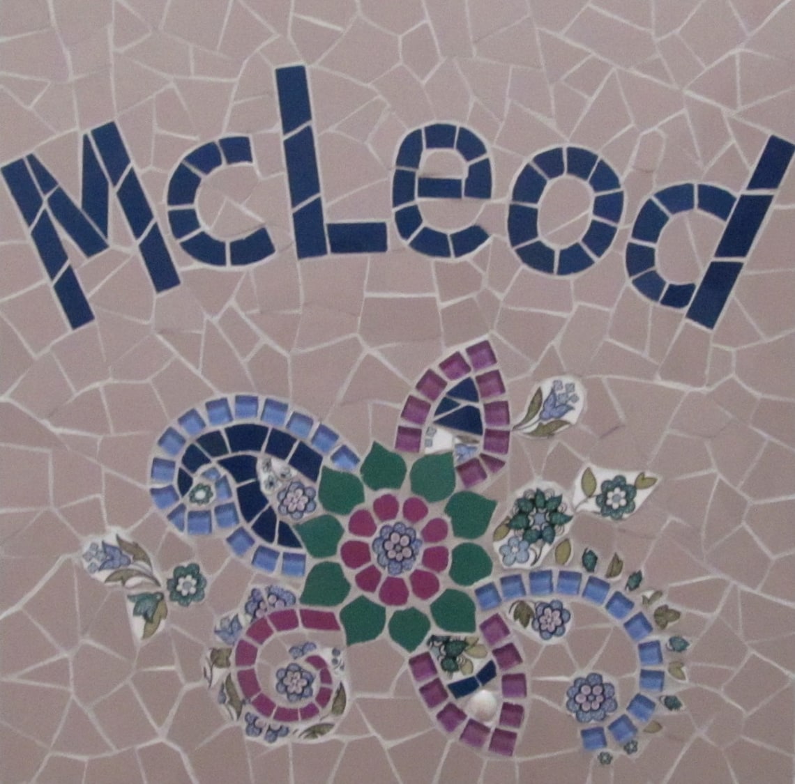 Mosaic House Sign Name Plaque Different Sizes and Designs - Etsy