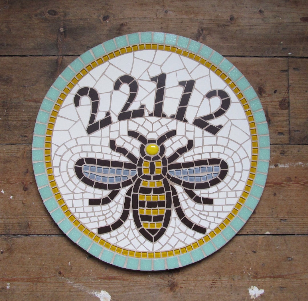 Mosaic House Number, Made to Order With Variety of Sizes, Colours and ...