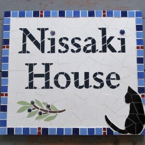 Mosaic House Sign, Name Plaque; Different Sizes and Designs Available ...