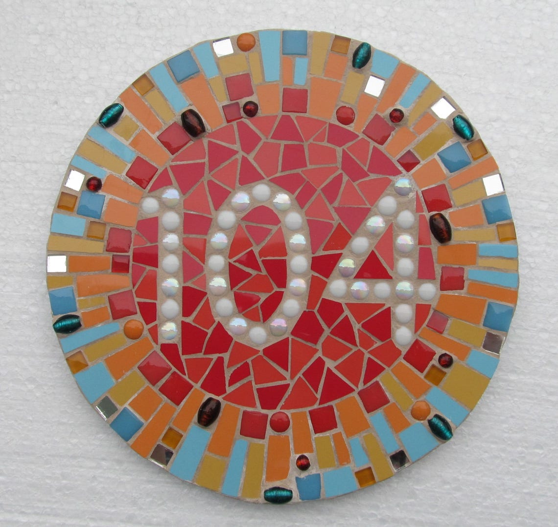 Mosaic House Number Made to Order With Variety of Sizes | Etsy