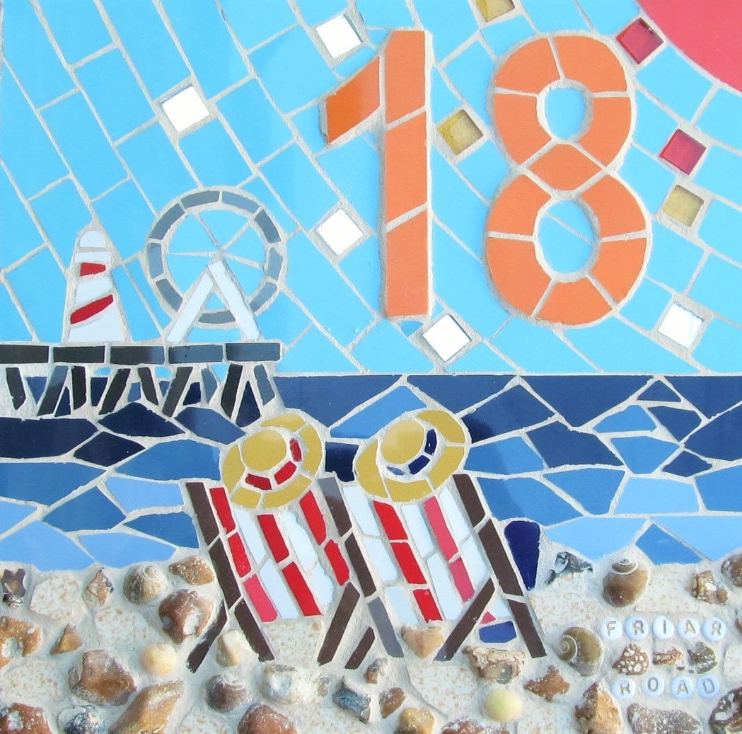 Mosaic House Number Made to Order With Variety of Sizes | Etsy