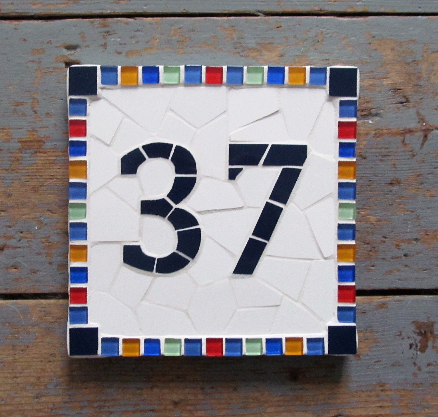 Custom-made House Number Mosaic classic Style Different | Etsy