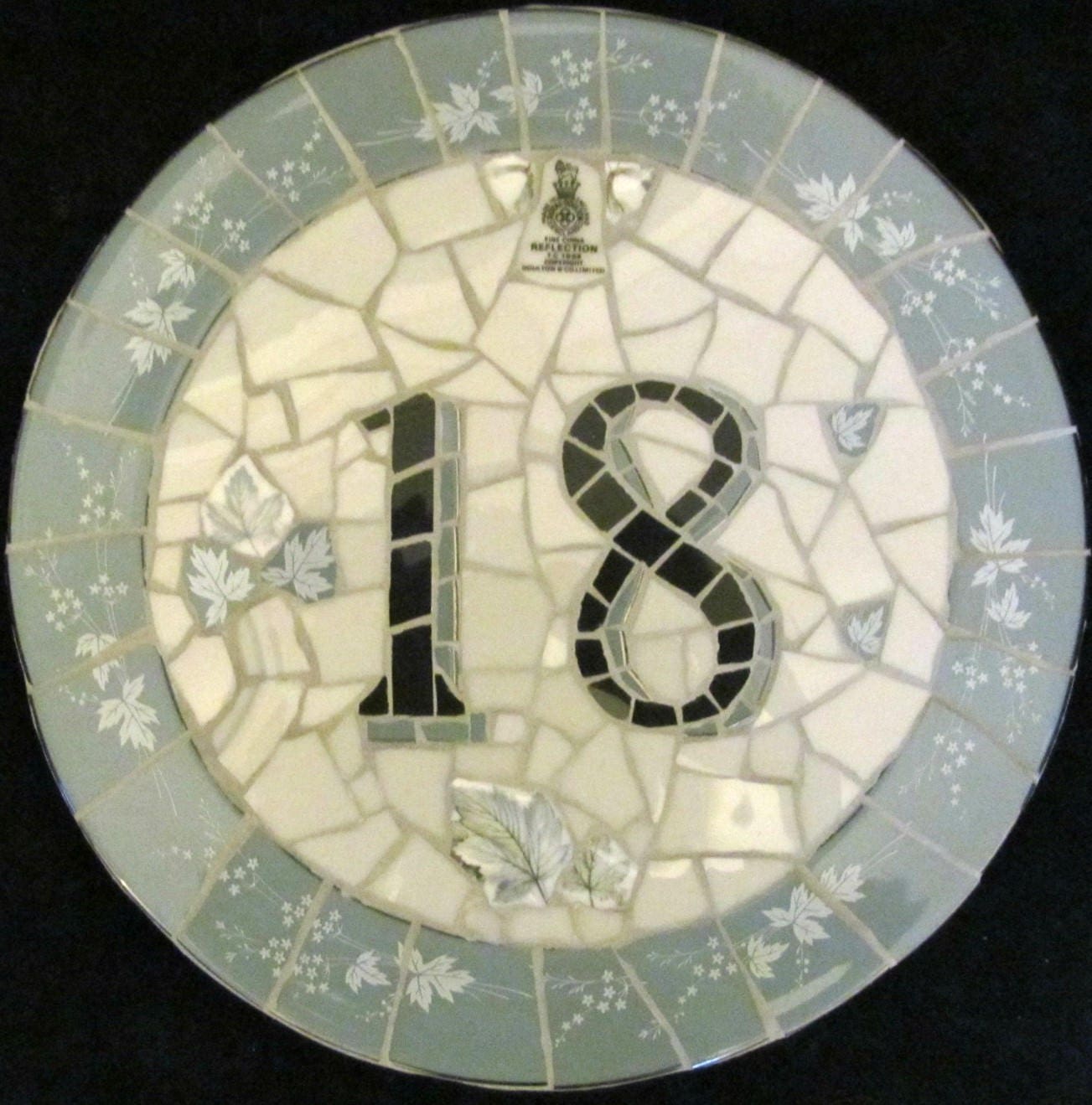 Mosaic House Number Made to Order Vintage Crockery - Etsy UK