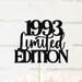 1993 Limited Edition Cake Topper, 30th Birthday, Cake Topper for 30th ...