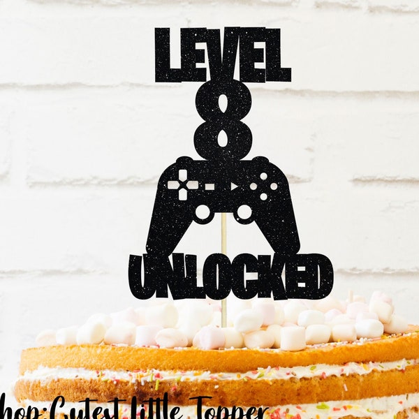 Glitter Cake Topper - Etsy