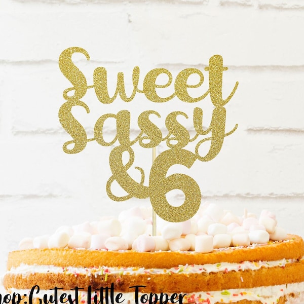 6 Th Birthday Girl Cake Topper - Etsy